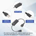 Uxcell USB Switch Extension Cable with on OFF Switch, Inline Toggle ...