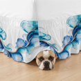 Abstract Art Bed Skirt Bed Skirts Queen Size 16 Inch Drop, Watercolor ...