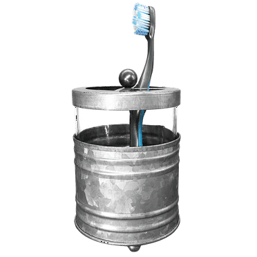 Autumn Alley Farmhouse Toothbrush Holder | Rustic Gray Metal | Bathroom ...