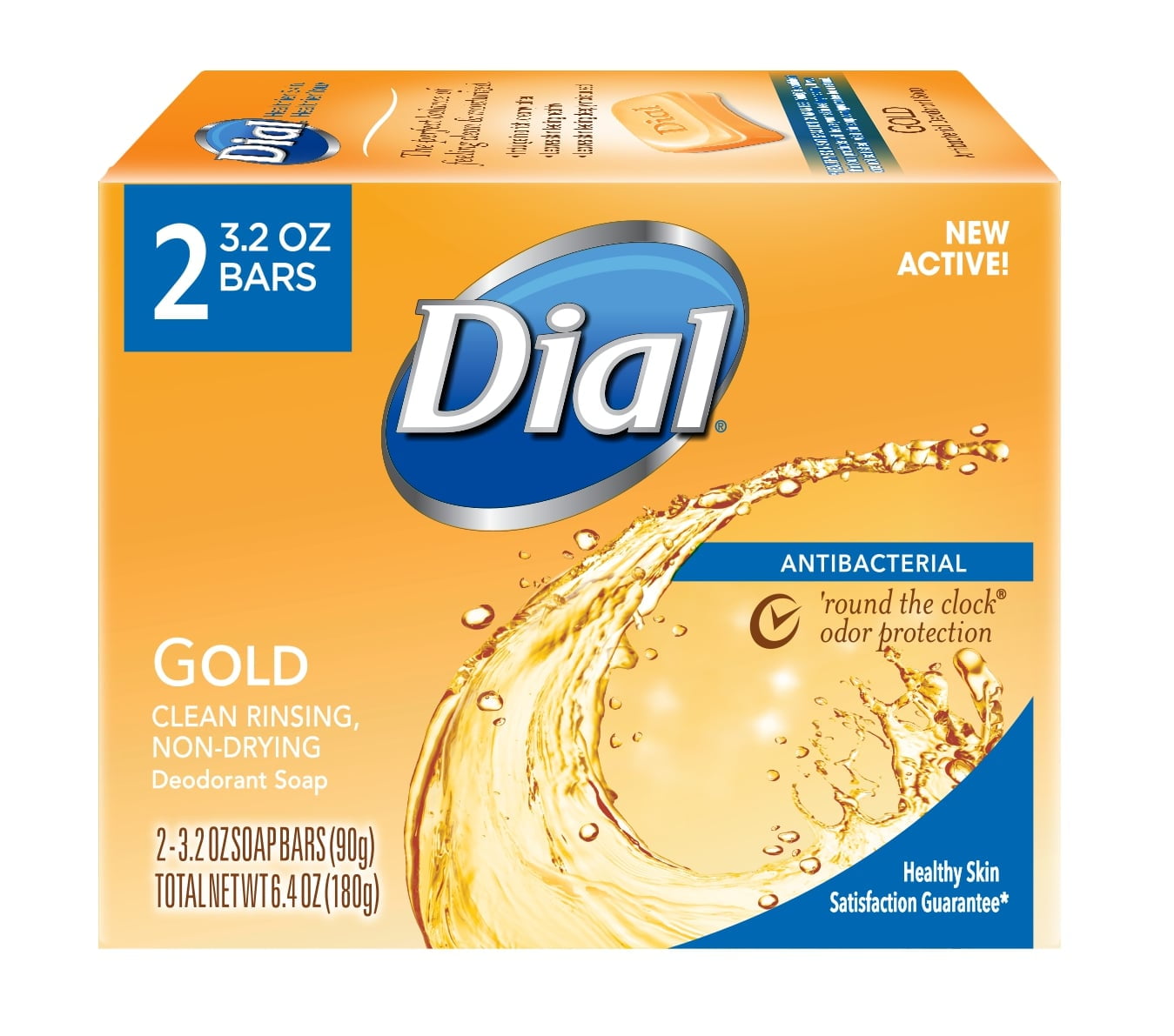 Dial Antibacterial Bar Soap, Gold, 3.2 oz, 2 Bars - Walmart.com