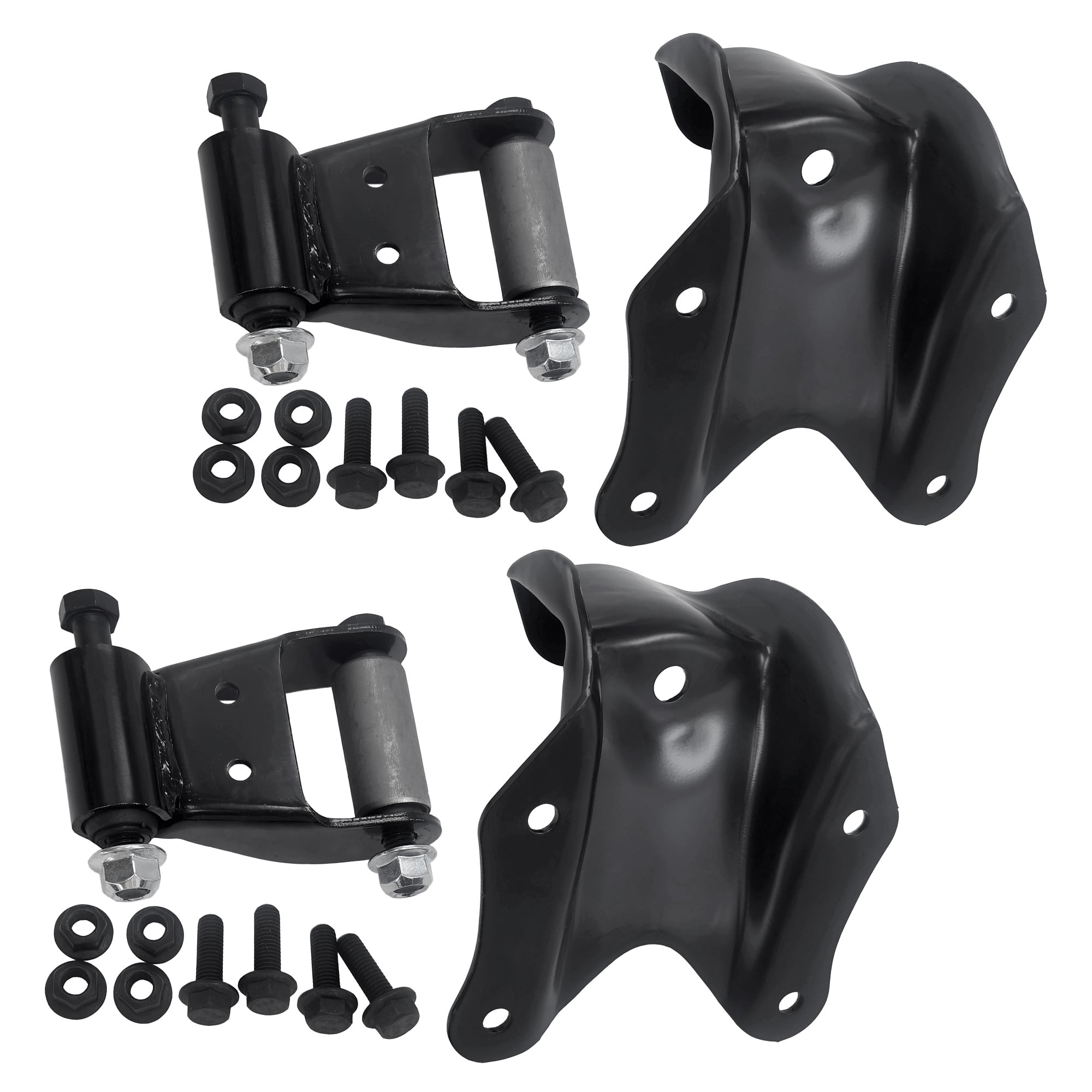 2PCS Rear Leaf Spring Shackle Bracket Repair Kit For Ford E-150 1992 ...