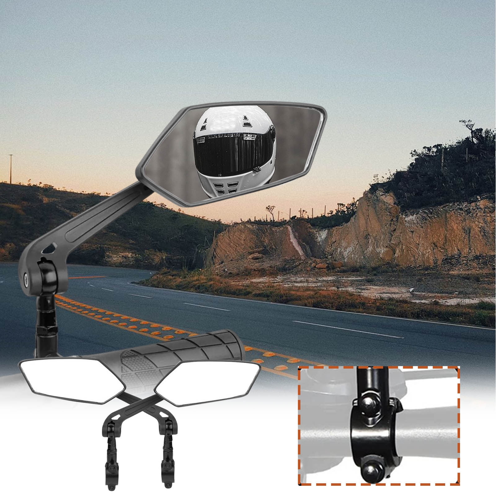 Click here for Birdeem 1 Pair Bike Mirror  Adjustable Bike Mirror... prices