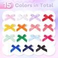 150PCS Colorful Mini Bows for Crafts, 1.5*2" Fabric Small Bows for ...