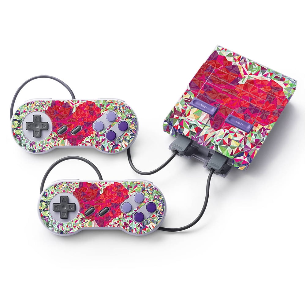 Skin Decal Wrap Compatible With Nintendo Super NES Classic Sticker ...