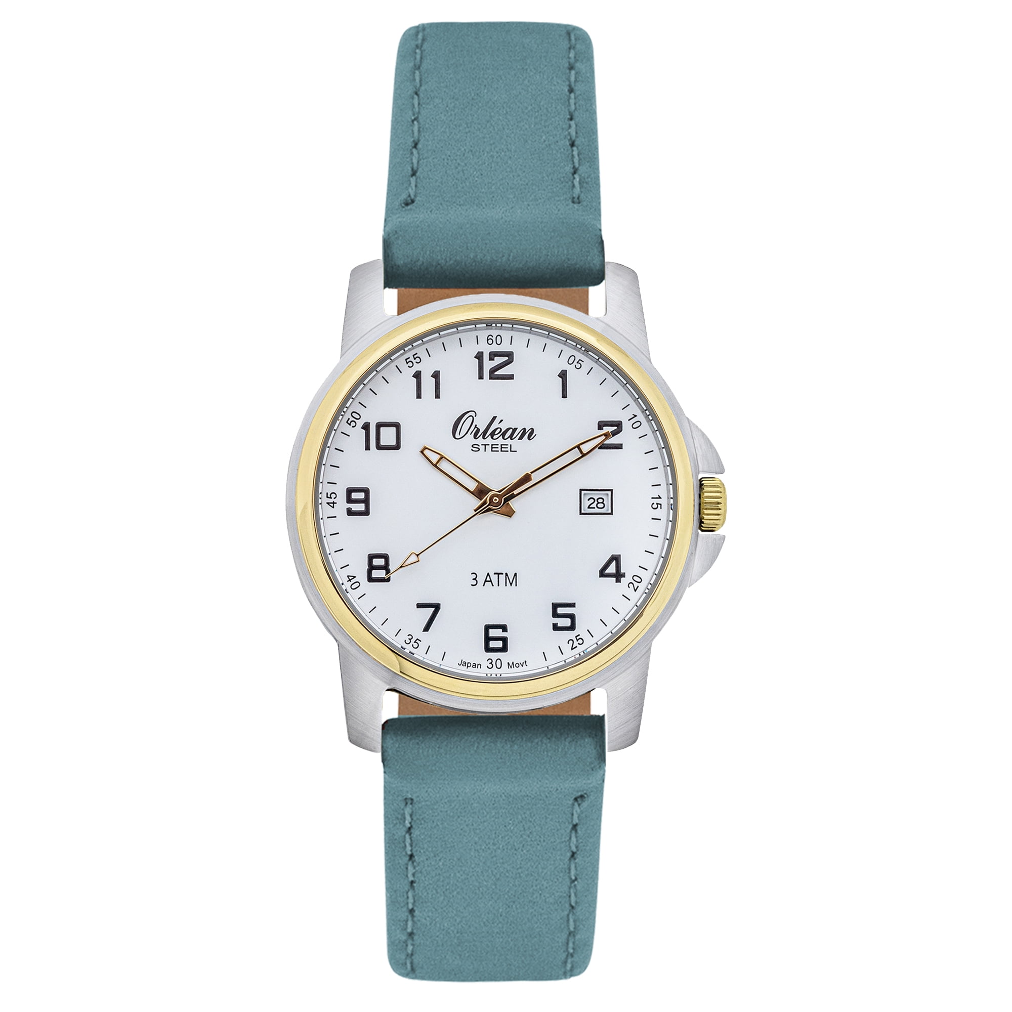 Orlean Mens Easy to Read Watch with Date - 316L Stainless Steel Case ...