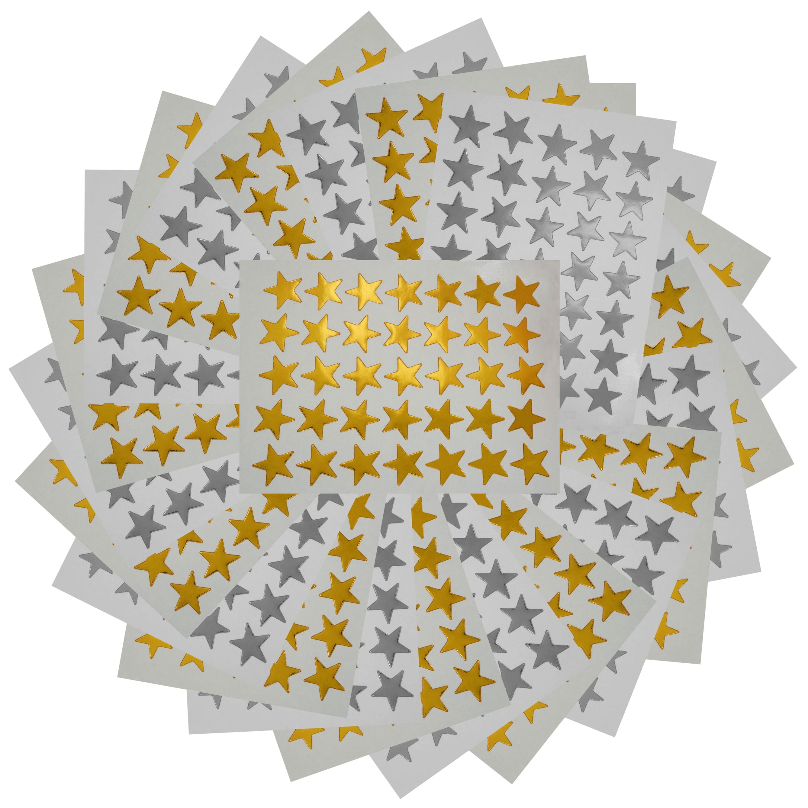 3500 Count Gold Silver Star Stickers for Paper Notebook, Journal Self ...