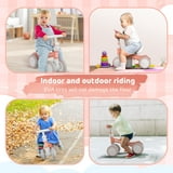 Sejoy Baby Balance Bike, Toddler Bicycle with 4 Wheels, Adjustable Handlebar and Seat, 10-36 ...
