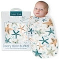 Summer Baby Swaddle Blanket – Lightweight Muslin – Gift Boxed Newborn ...