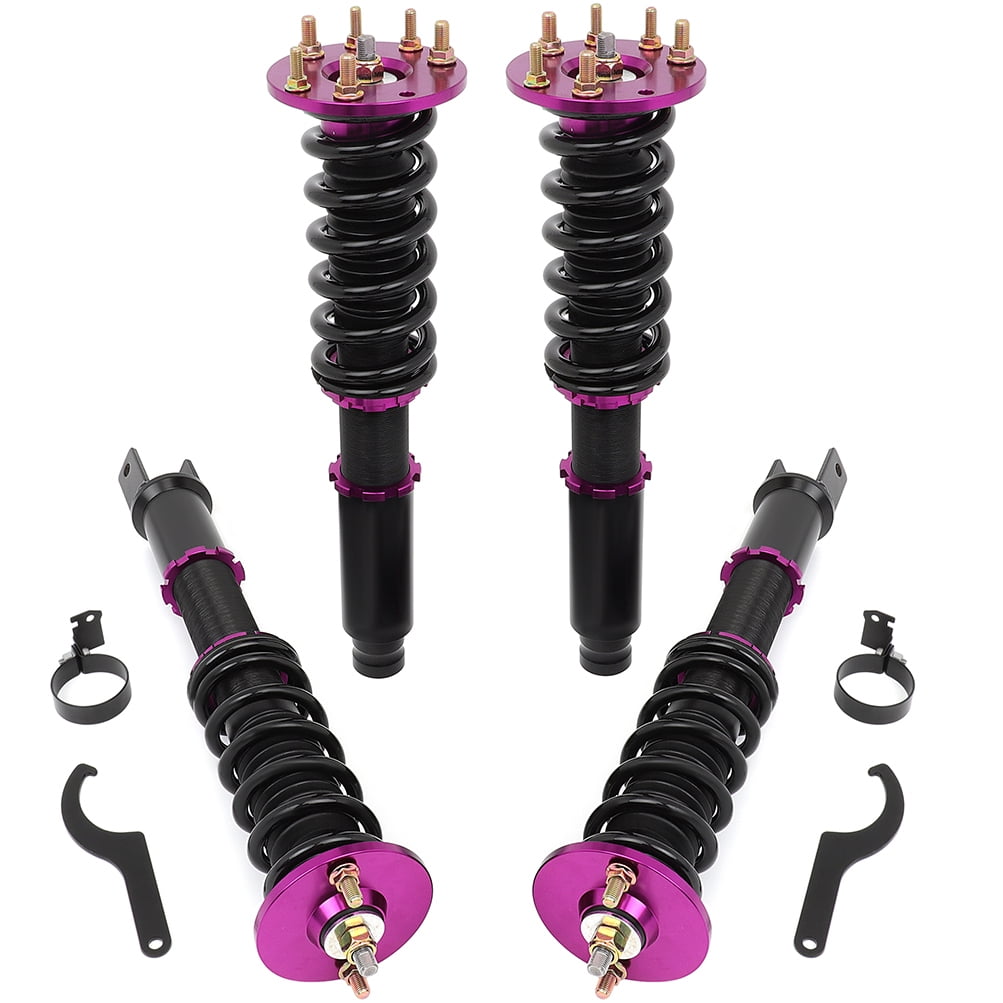 Coilover Struts Suspension Kit Coilover Shocks Full Set Adjustable ...