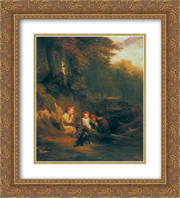 William Collins 2x Matted 20x22 Gold Ornate Framed Art Print 'The ...