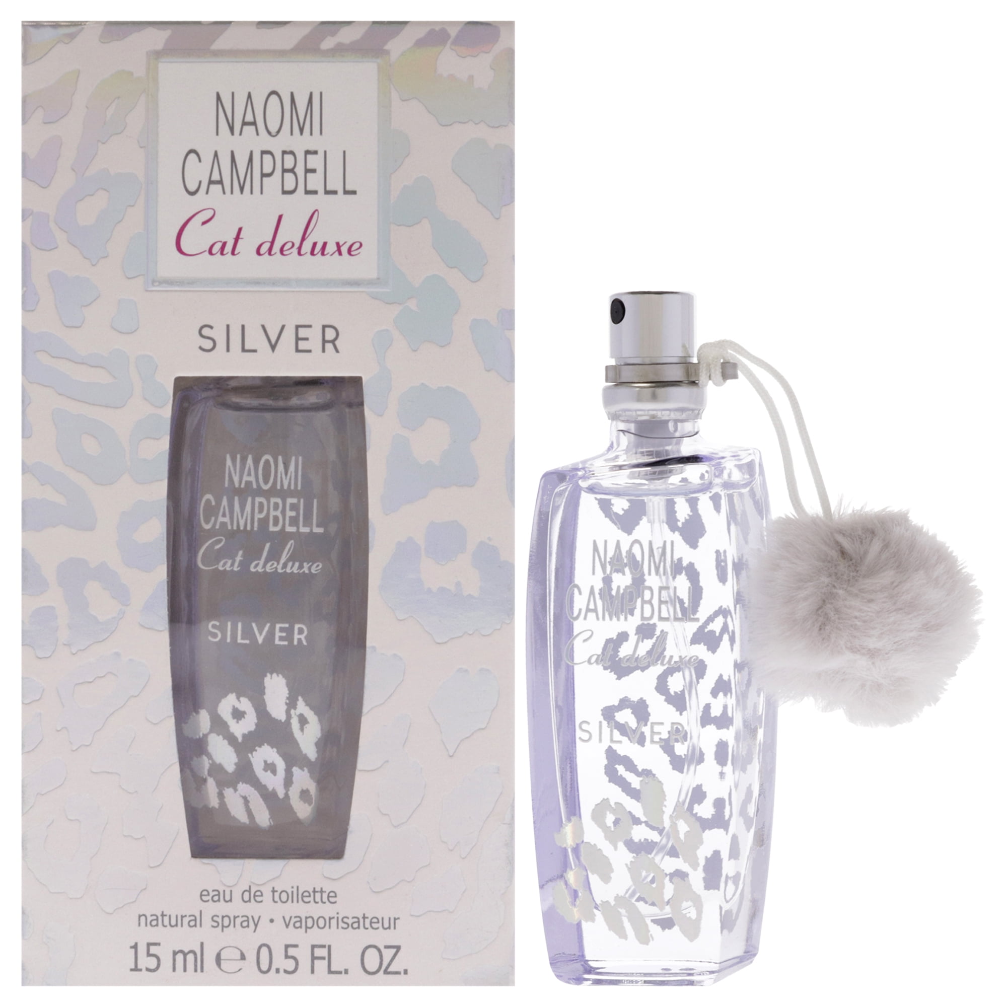 Cat Deluxe Silver de Naomi Campbell para mujer - EDT en spray de 0,5 oz ...