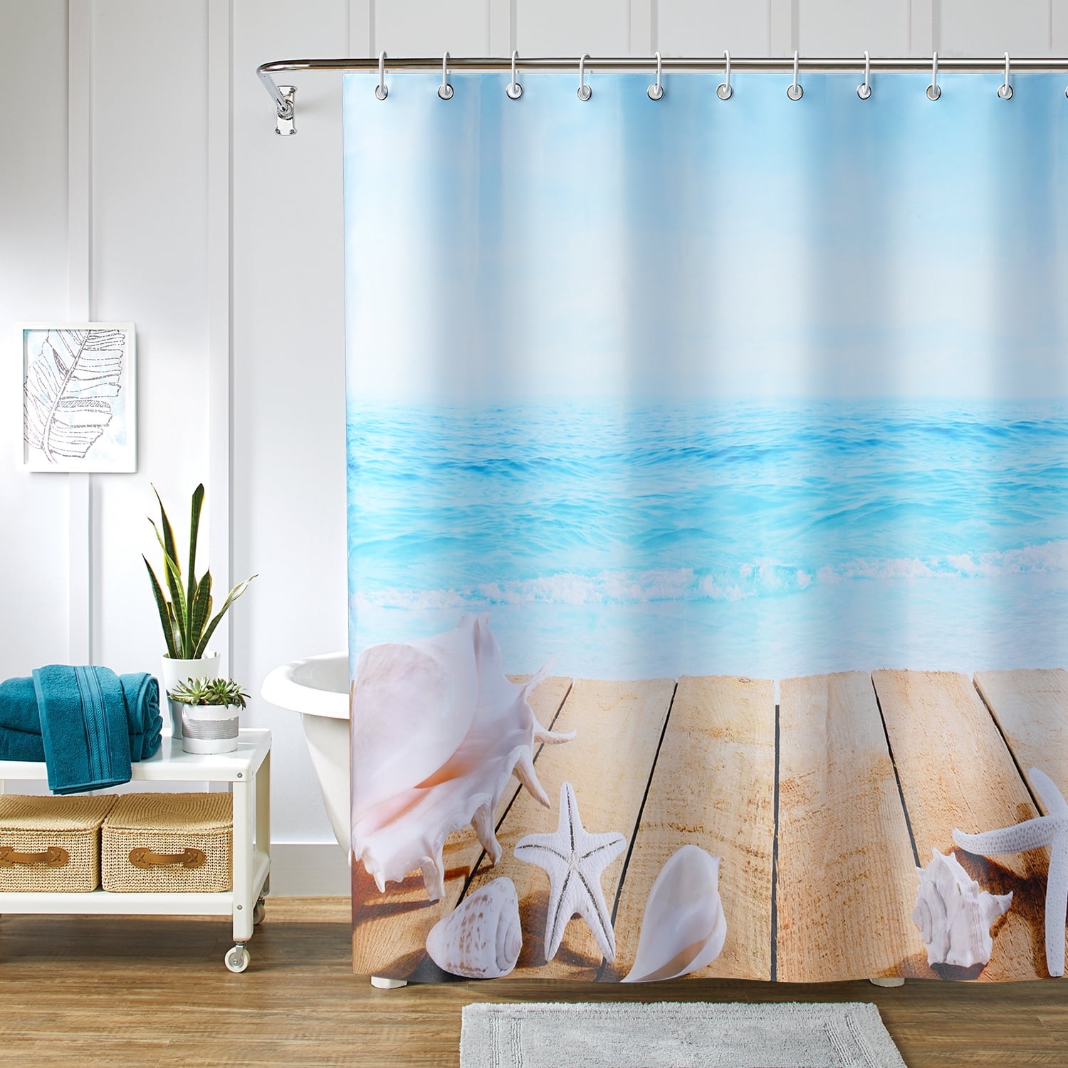 Coolmade Shower Curtains for Bathroom, Hotel Quality Fabric Shower ...