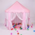 1 Set Princess Tent Girls,Pink Tent with Star LED Lights,Princess ...