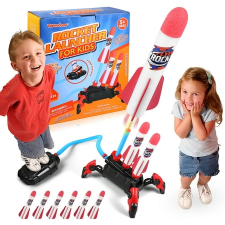 TOYANDONA 1 Set Outdoor Rocket Launcher Toy Kids Air Rocket Launcher ...