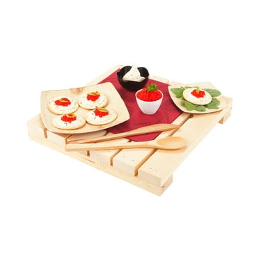 Rectangle Natural Bamboo Display Stand - 3 Sizes - 8" x 24" x 8" - 1 ...