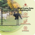 Adjust-A-Gate Fit-Right Adjustable Chain Link Gate Kit, Square Corner ...