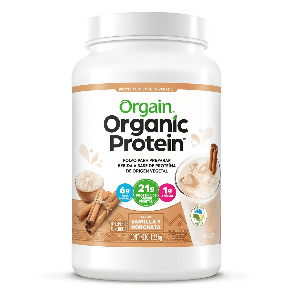 Orgain Proteína Orgánica en Polvo Sabor Horchata 1.2 kg | Walmart en línea