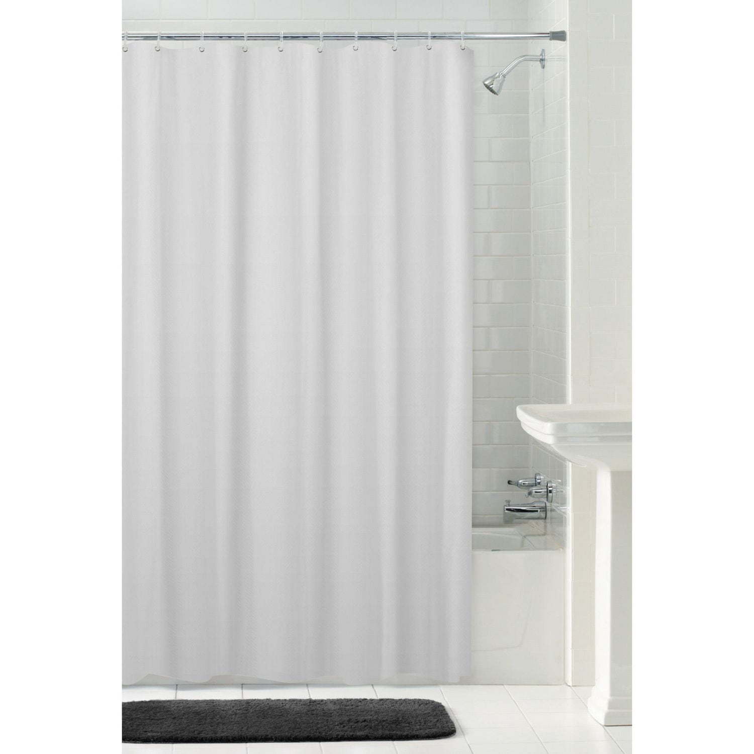 Click here for Hometrends Waterproof Herringbone Fabric Shower Cu... prices