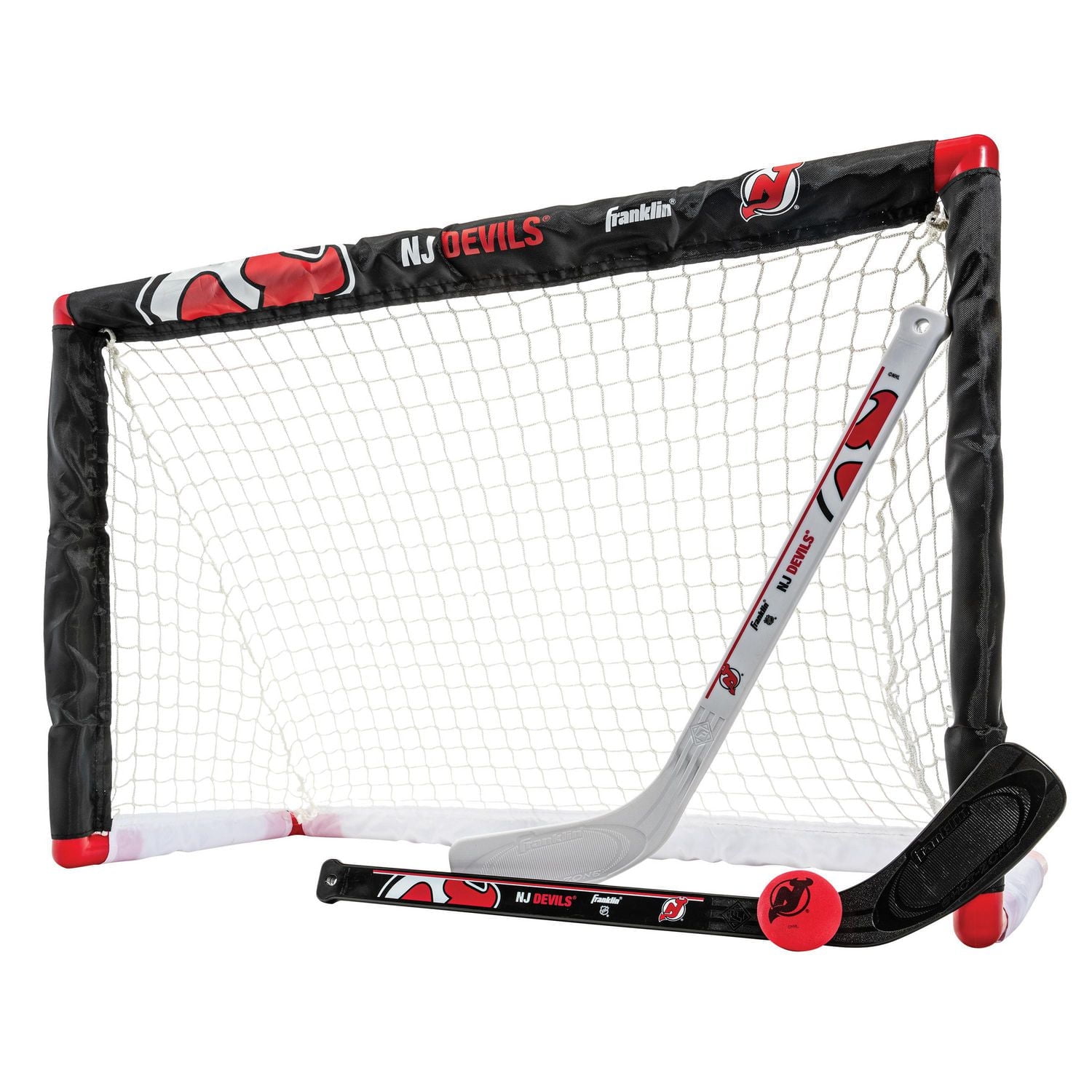 Click here for Franklin Sports Nhl Devils Mini Hockey Set - Kids... prices