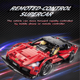 Building Blocks RC Supercar Toy Car, STEM Toy with APP & Remote Dual ...