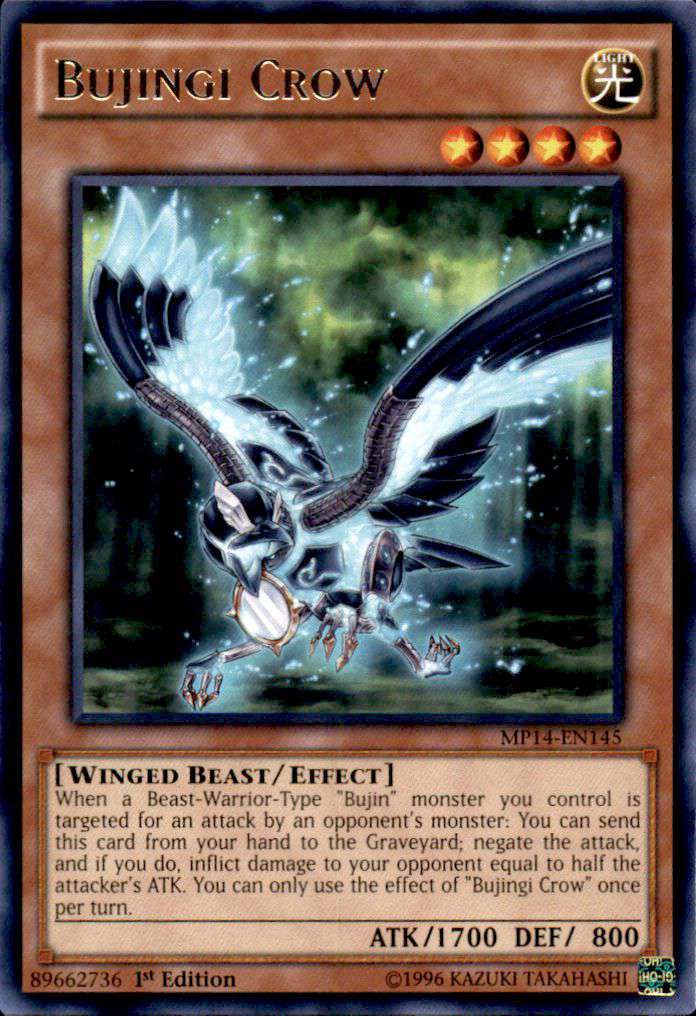 YuGiOh 2014 Mega Tin Rare Bujingi Crow MP14-EN145 - Walmart.com