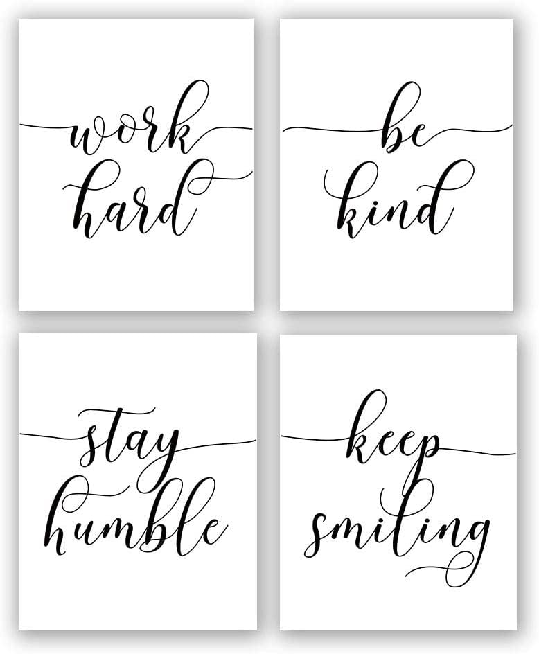 Home & Living Bedroom Prints Set of 3 Modern Office Decor Motivational ...