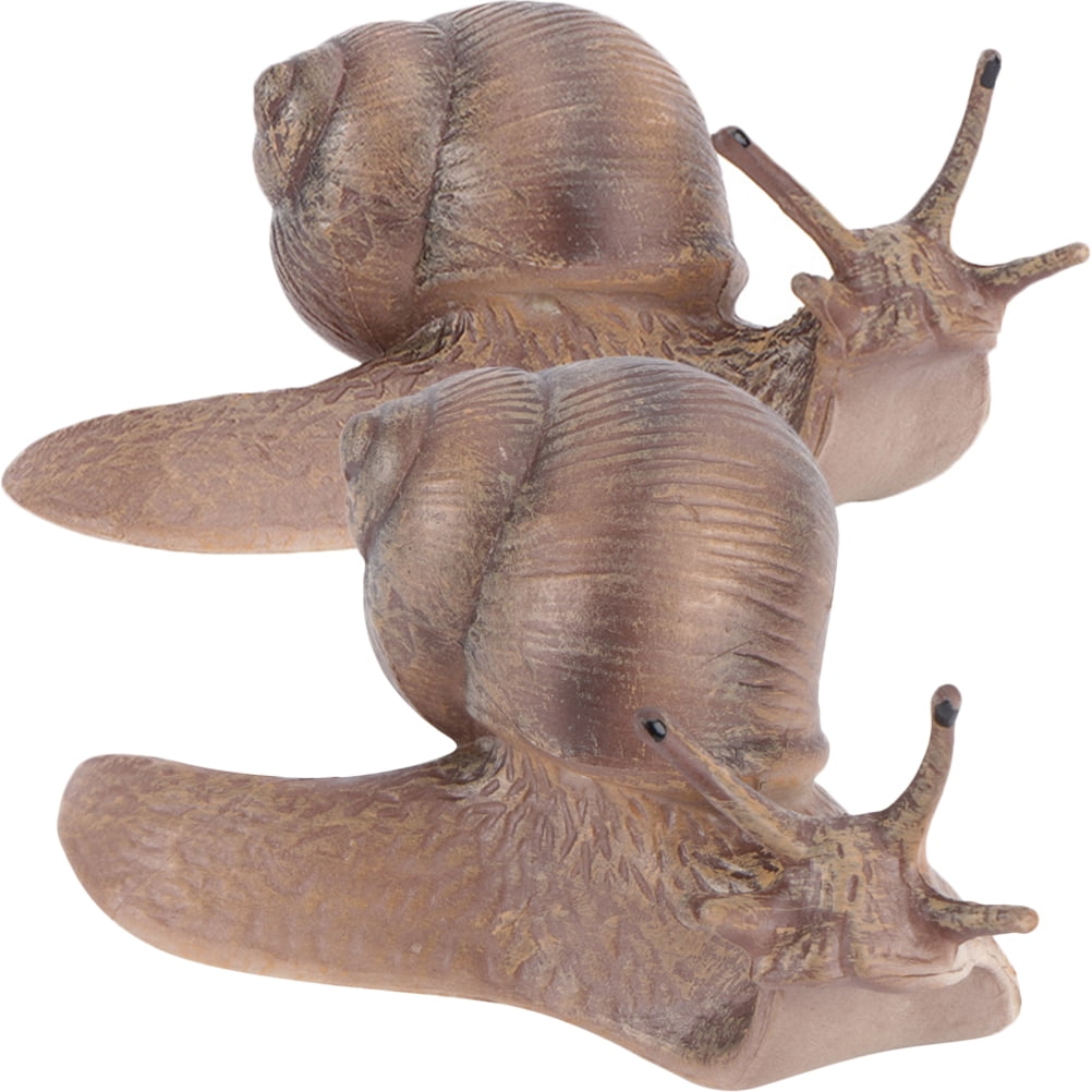 NUOLUX 2pcs Simulation Snail Figurine Snail Figure Snail Toy Simulation ...