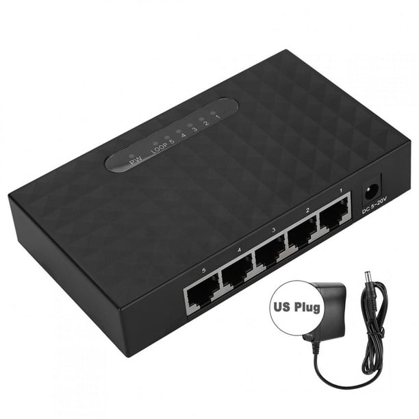 Ports Ethernet Adapter,5 Port Fast 10/100/1000Mbps Network Adapter LAN ...