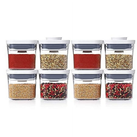 OXO good grips 8-piece 02 Qt Mini POP container Set for Dried Herbs ...