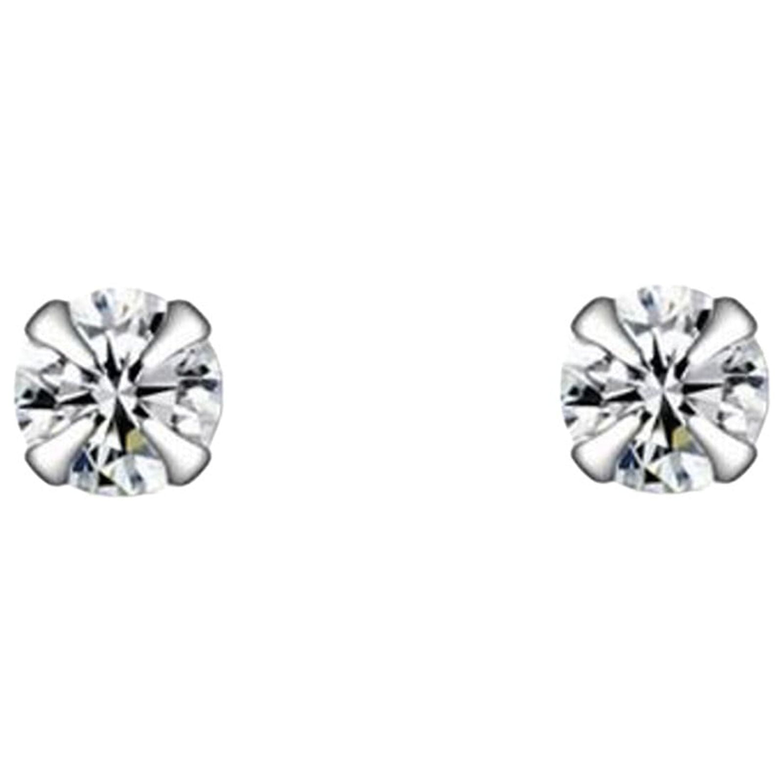 Click here for Riforla Women Silver Round Stud Earrings Womens Ea... prices