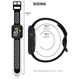 iTech Fusion 3 Unisex Adult Rectangular Smart Watch, Black/Grey ...