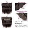 12-32 Inch Straight Human Hair Bundles with Frontal, Free Part 13x4 HD ...