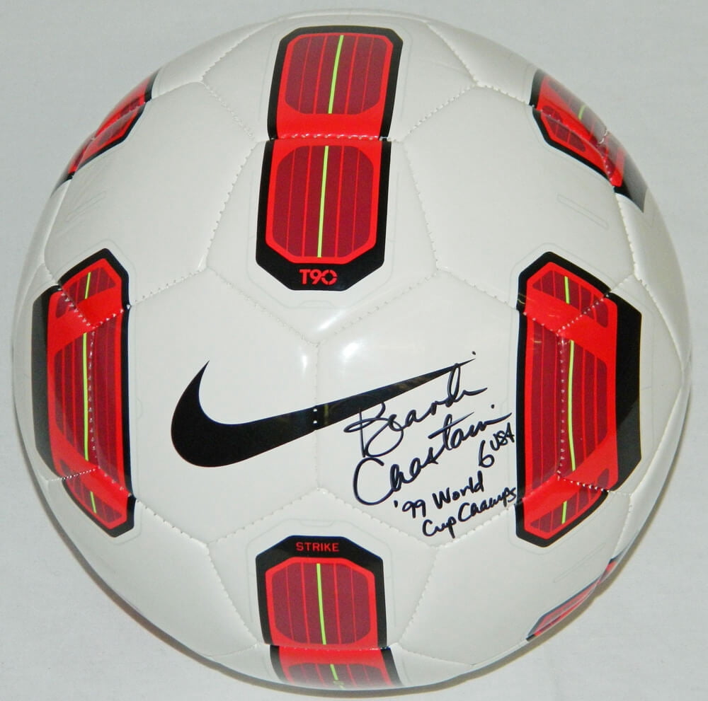 Brandi Chastain Signed Nike Soccer Ball w/99 World Cup Champs - Walmart.com
