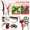 Zimtown 26ft Extendable Manual Pole Saw and Tree Pruner, Tree Limb ...