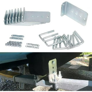 2 Pack - 6" Galvanized L-Type Boat Trailer Bunk Bracket, Heavy Duty ...