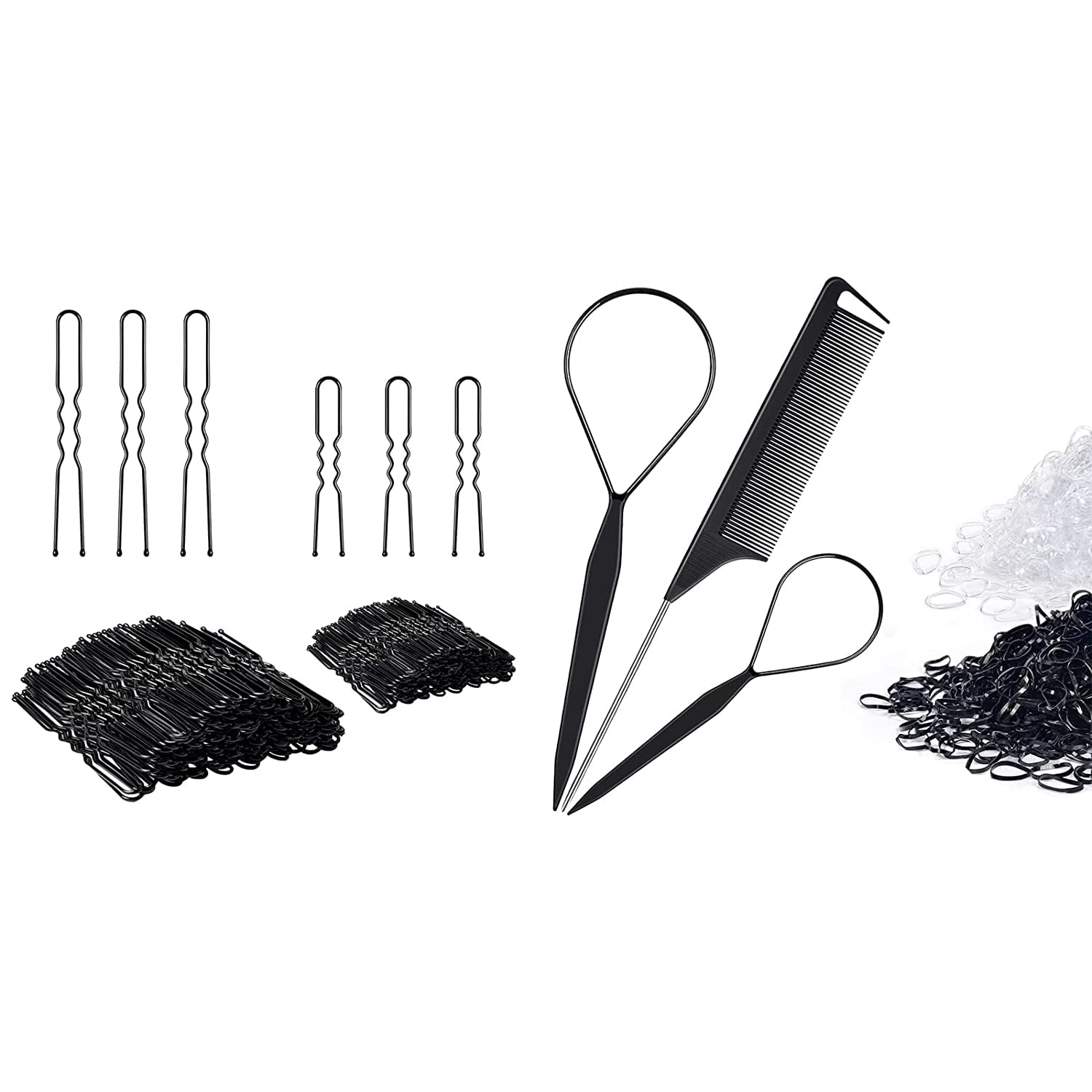 Bundles of Hair Pins for Bun and Hair Loop Styling Tool, 100pcs Hair ...