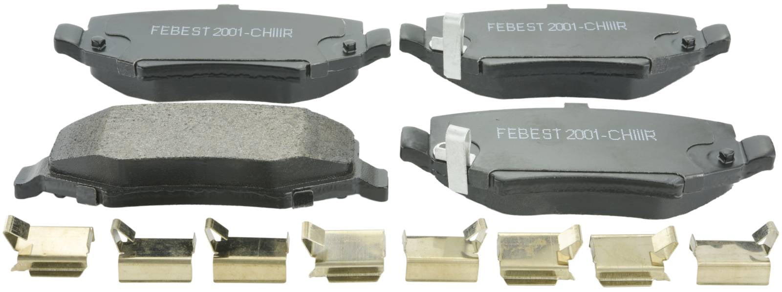 Febest PAD KIT, DISC BRAKE, REAR - KIT # 2001-CHIIIR OEM 68003776AA ...