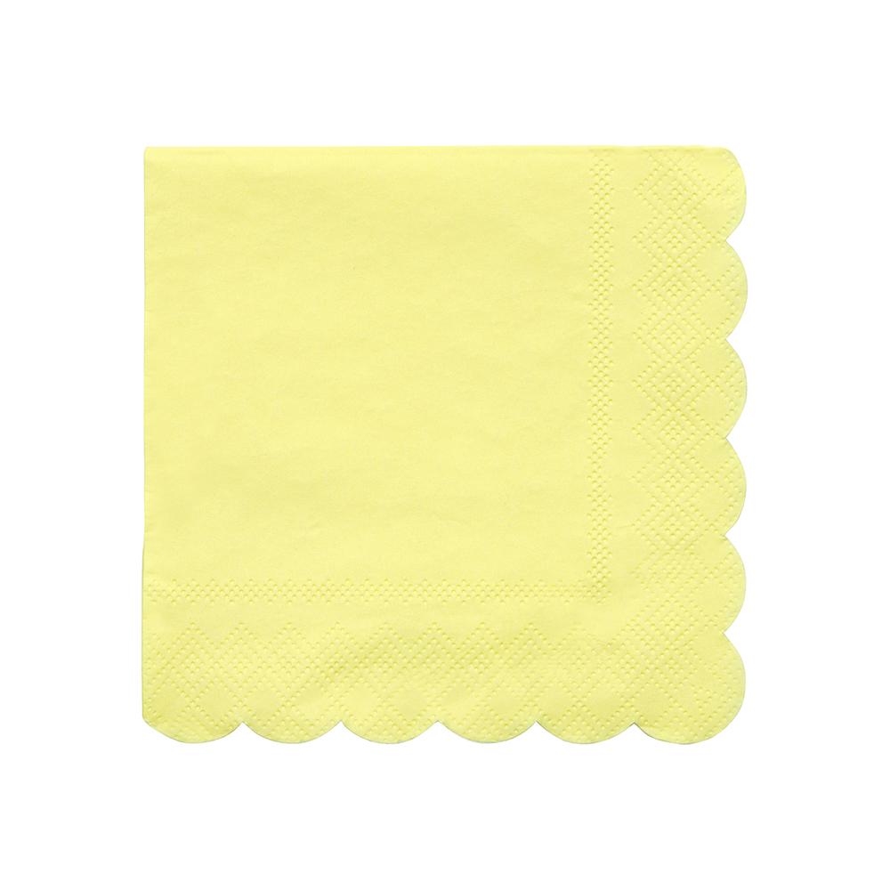 Meri Meri Pale Yellow Small Napkins, 20ct - Walmart.com - Walmart.com