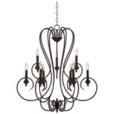 Free Shipping! Franklin Iron Works Channing Bronze Chandelier 30 1/2 ...
