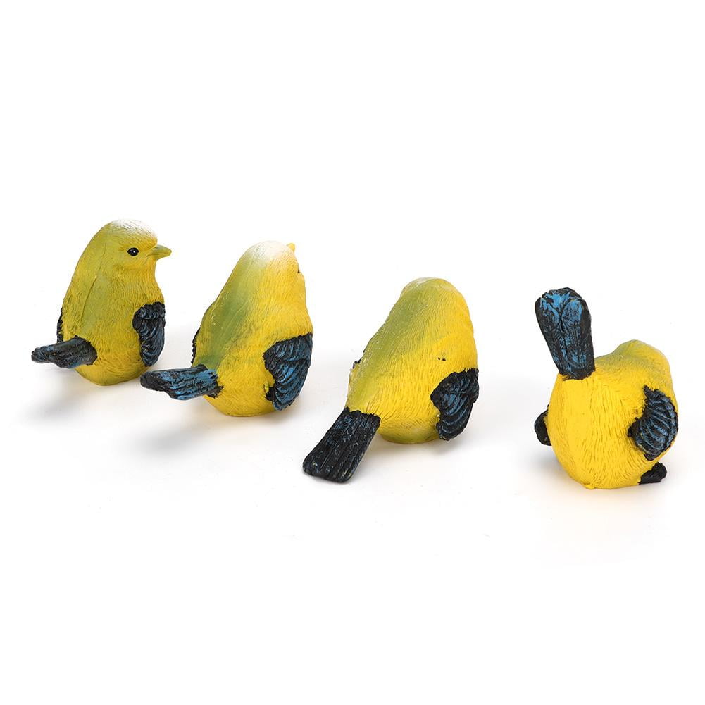 Spptty Resin Bird,4pcs/set Lawn Garden Courtyard Resin High Simulation ...