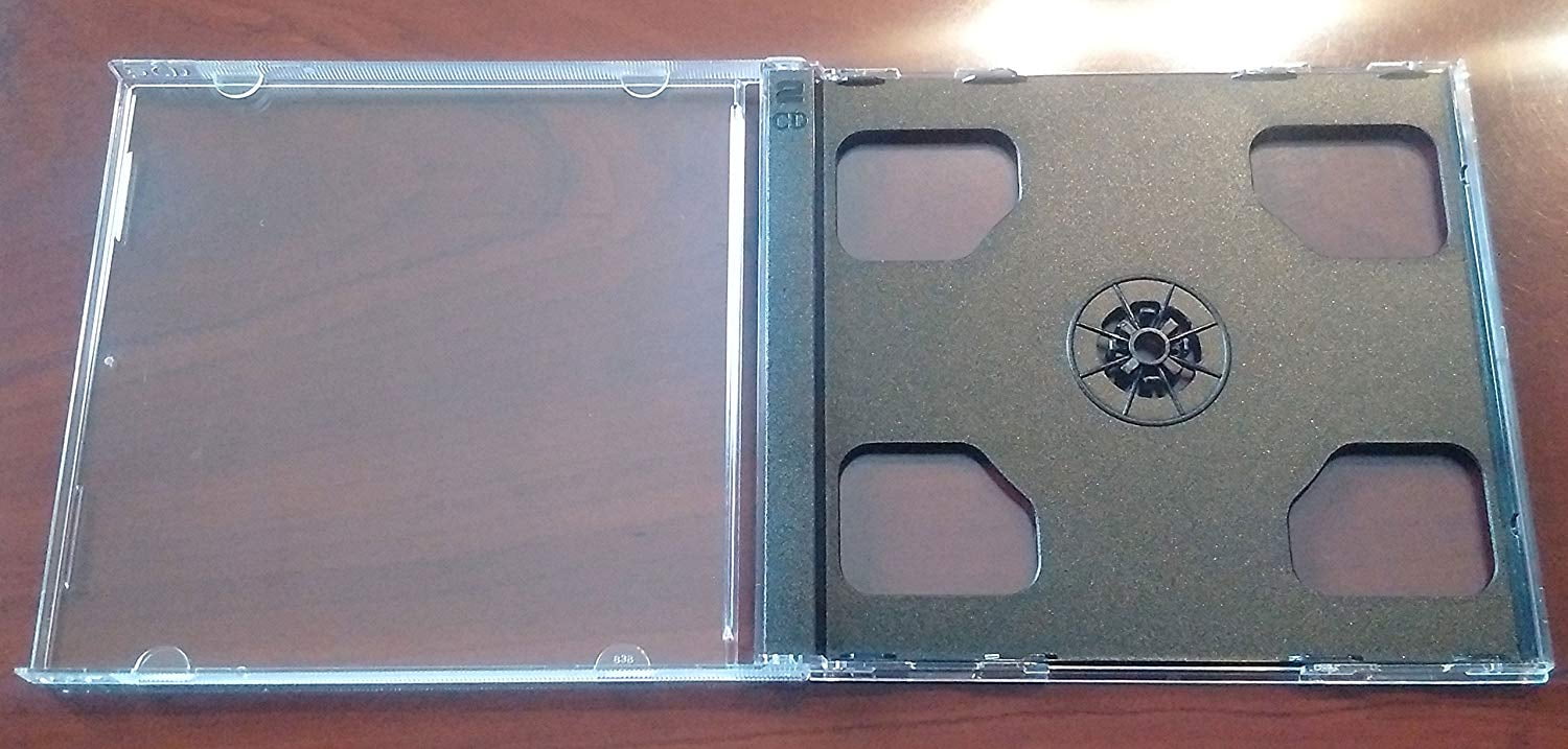 New MegaDisc Premium Standard 10.4 mm CD Jewel Case Double Black 2 ...