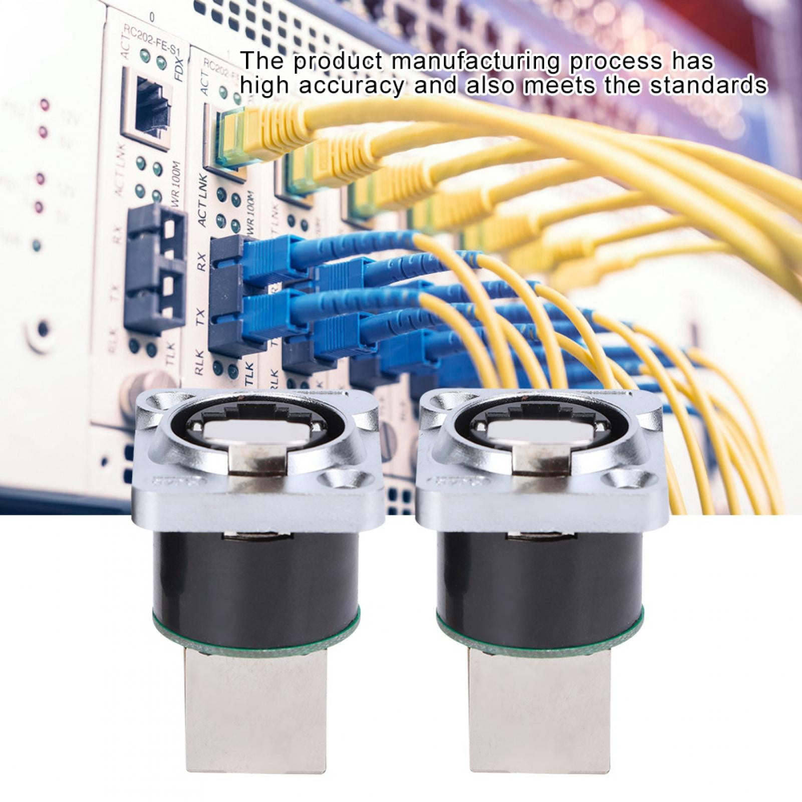 Spptty 2Pcs RJ45 Right Angle Connector Fire Retardant Insulator ...