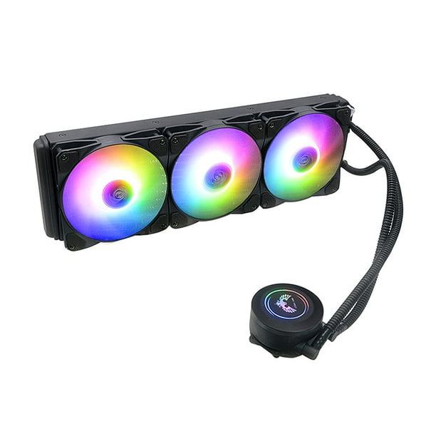 Amdohai 360 RGB AIO CPU Liquid Cooler PWM Fan Copper Pump Head Dense ...