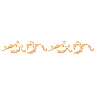 Leaf Scroll Wall Stencil SKU #2514 by Designer Stencils - Walmart.com