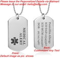 Personalized Medical ID Dog Tags, Medical Alert Necklace for Men ...