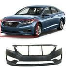 For 2015-2017 Hyundai Sonata Painted Black Front Bumper Body Kit ...