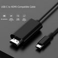 USB Type-C to HDMI Converter Cable 4K 30Hz for Connecting Phone to TV with ABS Plastic Shell and ...