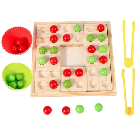 KSCDWooden Bead Game Counting Toy Brain Teaser for Children Kids ...