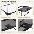 Mini Reptile Glass Terrarium 12"x 8"x 6", Full View Rainforest Vivarium ...