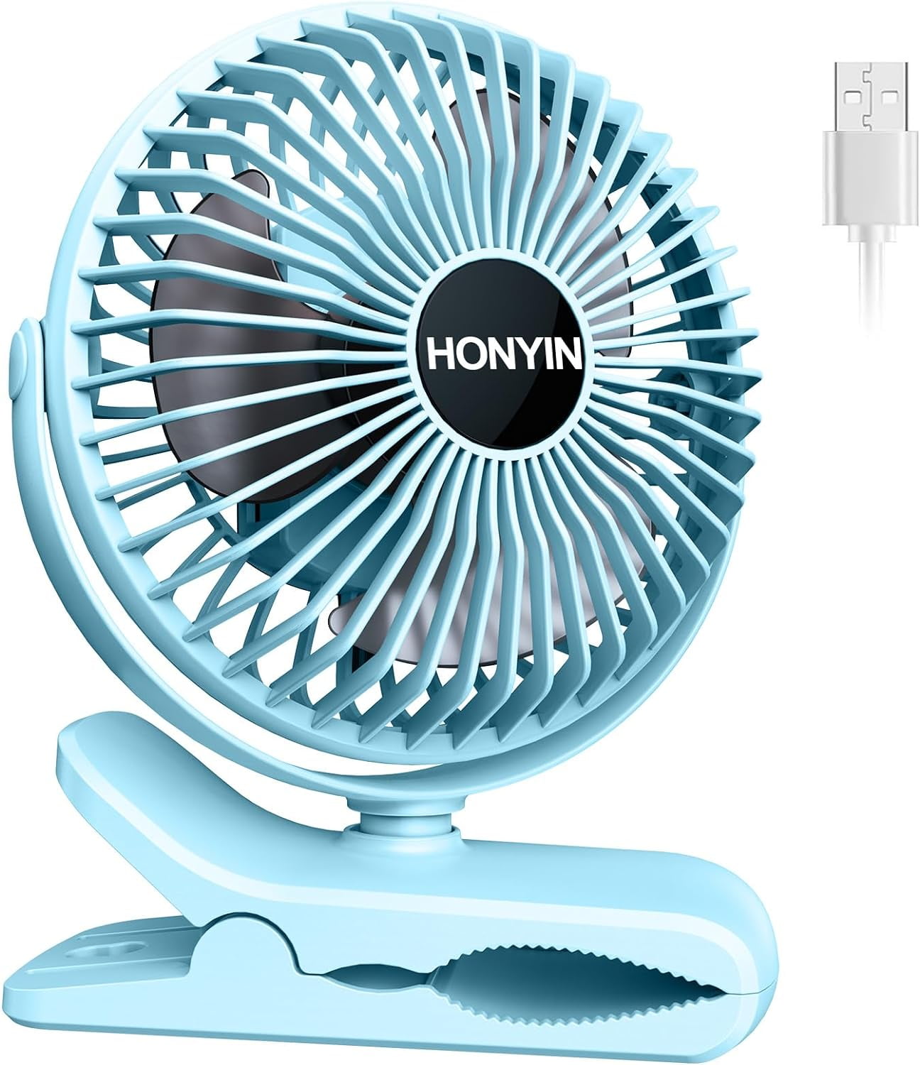shiyou-Clip on Fan, 720° Rotation Small Desk & Clip Fan, Personal ...